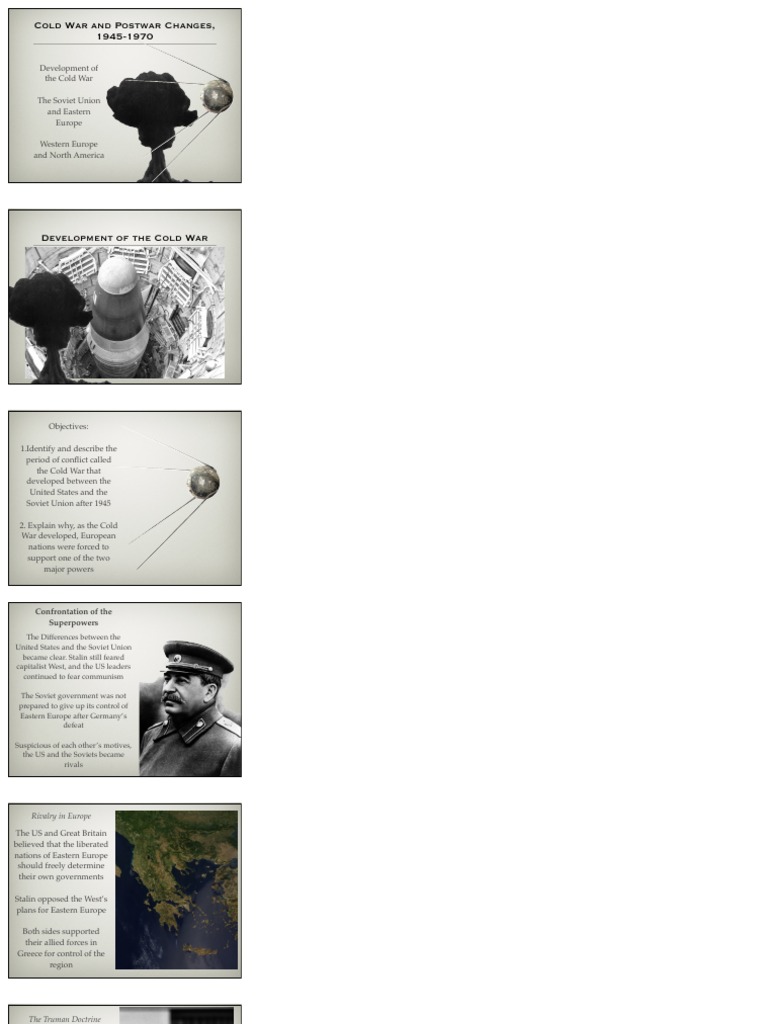 CHAPTER 27 - Cold War and Postwar Changes | PDF | Cold War | Marshall Plan