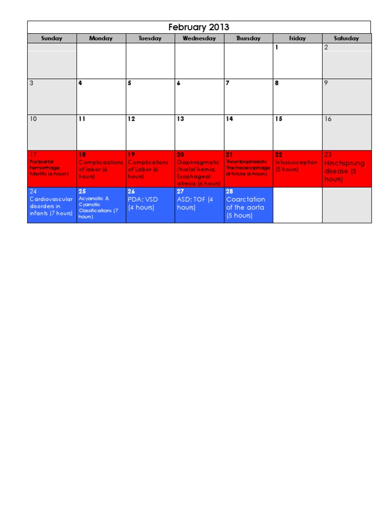Medical Training Schedule | PDF | Wellness