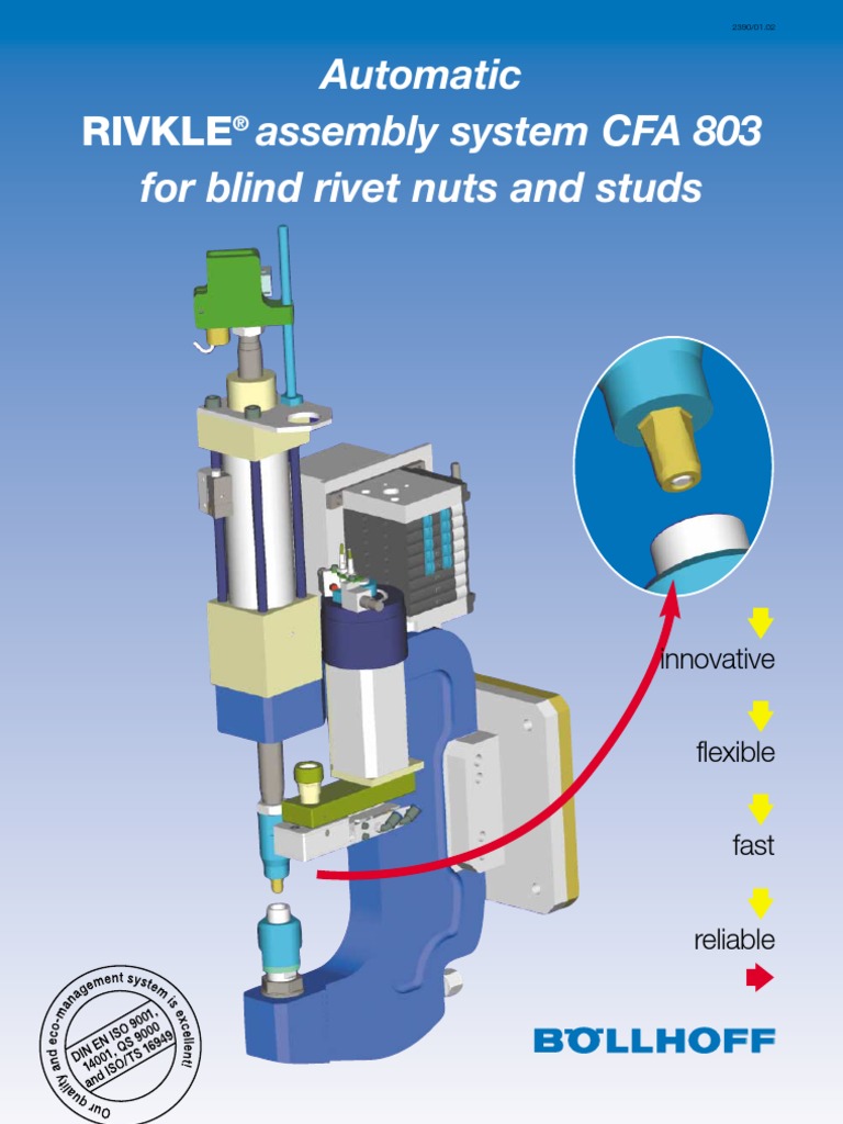 Bollhoff Rivkle Fully Automated System | Rivet | Manufactured Goods