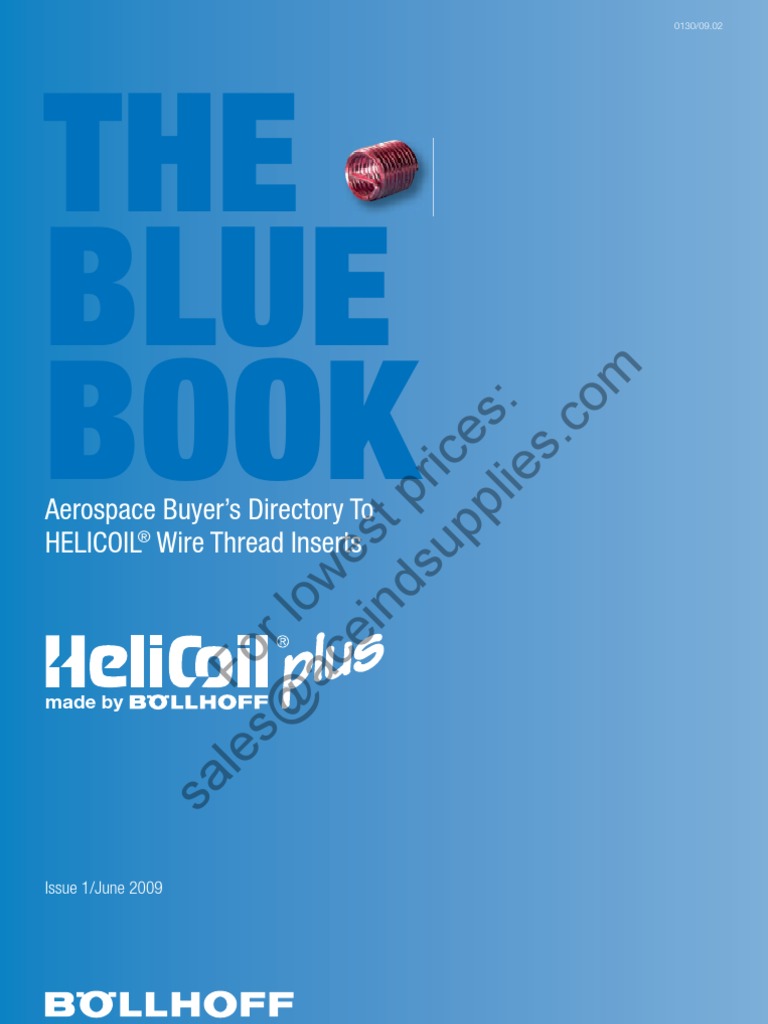 Bollhoff HeliCoil Aerospace Blue Book | PDF | Screw | Stainless Steel