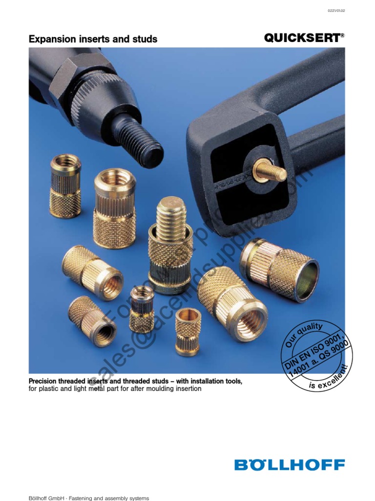 Bollhoff Quicksert Expansion Inserts | Screw | Building Materials