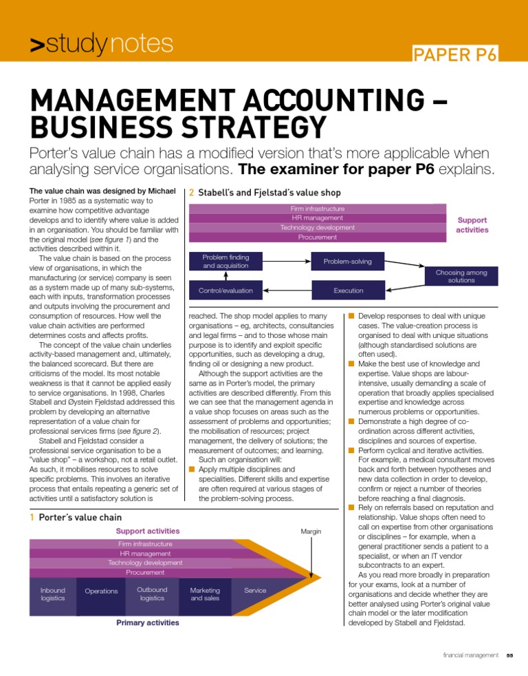 Porter S Value Chain Pdf Pdf Value Chain Expert