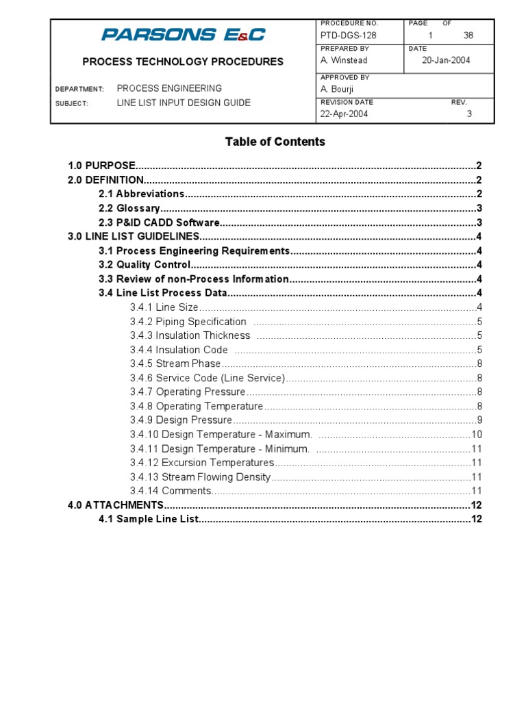 Line List Input Design Guide | PDF | Thermal Insulation | Specification ...