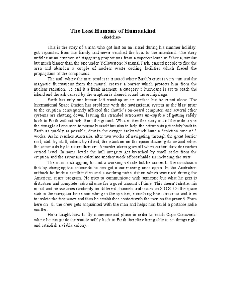 Last Human's Quest for Survival | PDF | Space Shuttle | Earth