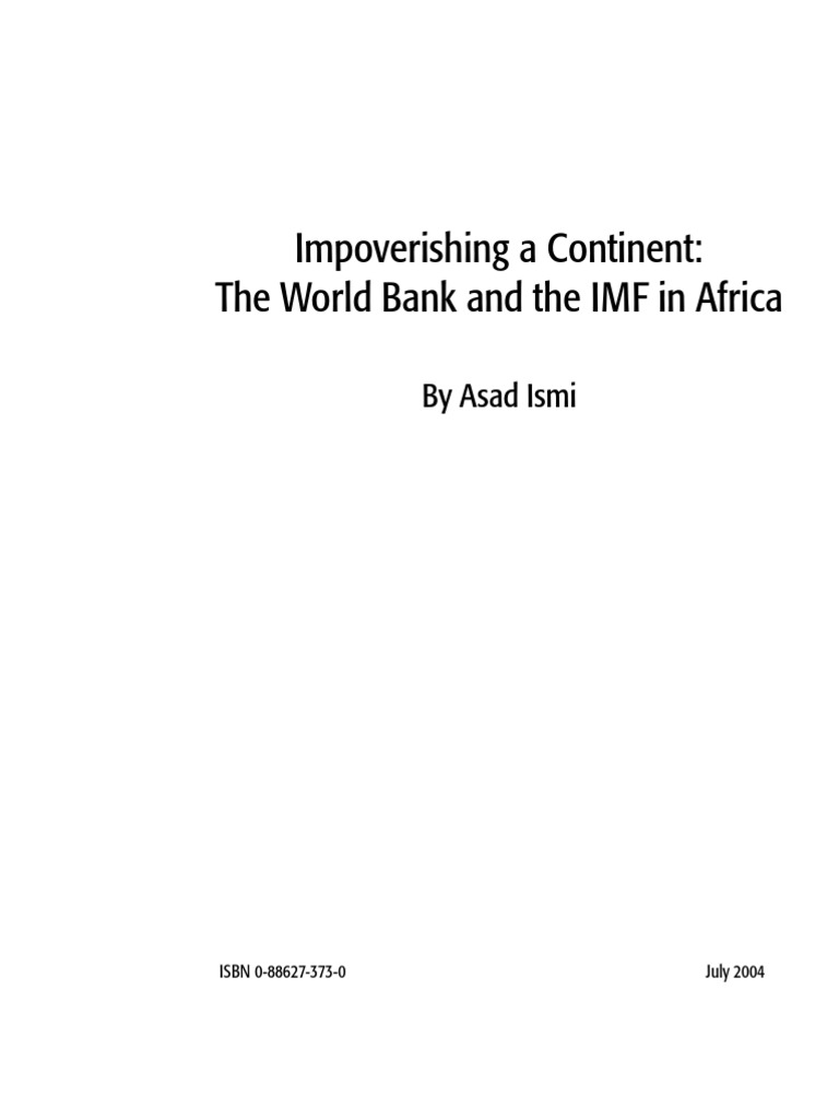 Impoverishing A Continent | PDF | Structural Adjustment | Heavily ...