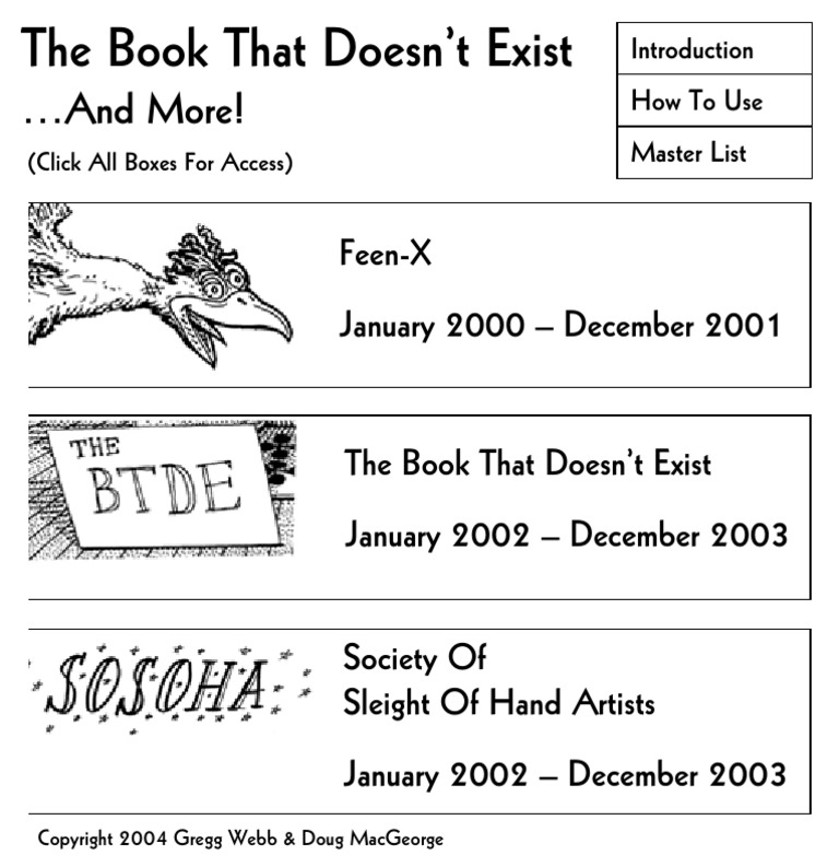 The Book That Doesn't Exist | PDF