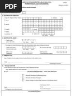 JPJL1 Idp - Borang Permohonan Lesen Memandu | PDF