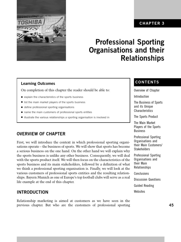Sports Marketing Chapter 3 | PDF | Sports | Competition