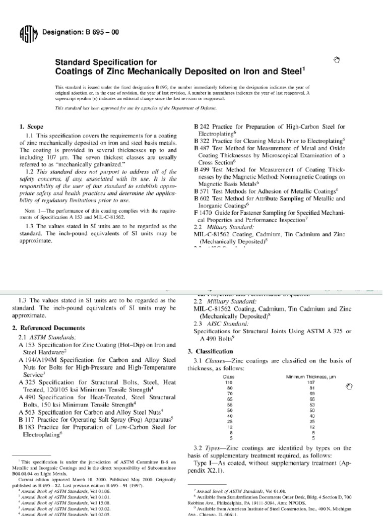 Astm B695 | PDF