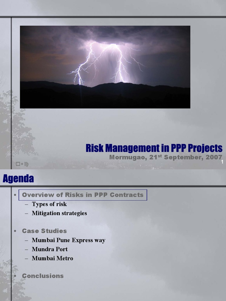 Risk Management in PPP Projects | PDF | Public–Private Partnership | Risk
