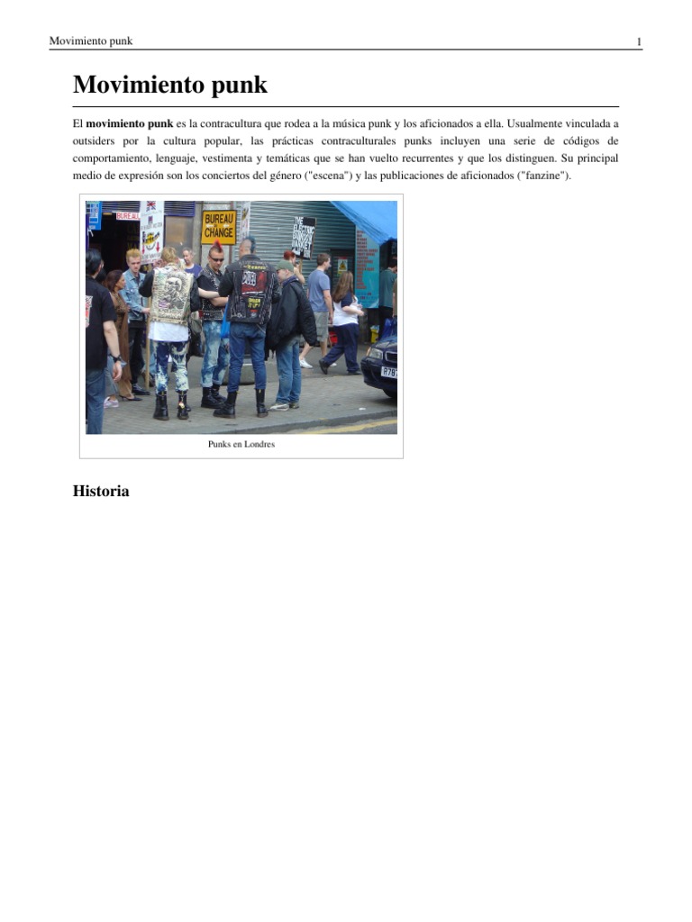 Movimiento Punk | PDF | Punk rock | Entretenimiento (general)