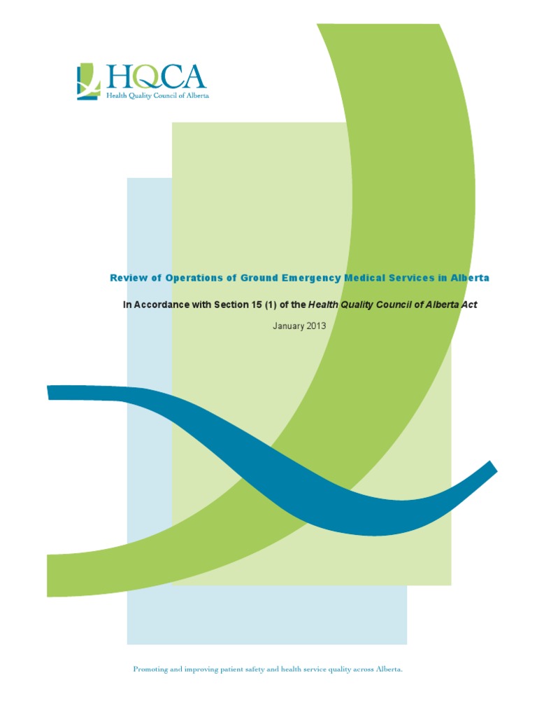 HQCA: Review of Operations of Ground Emergency Medical Services in ...