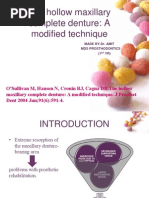 The Hollow Maxillary Complete Denture | PDF | Dentures | Mouth