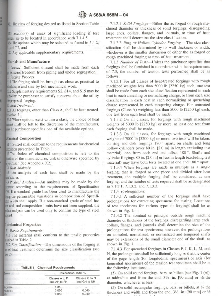 Astm A668 (Aashto m102) | PDF