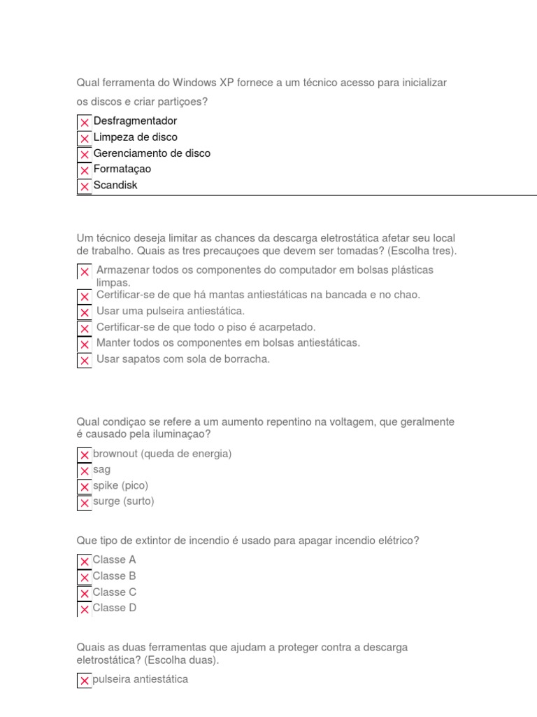 Prova Cap 2 Cisco | PDF | Drive de disco rígido | Informática