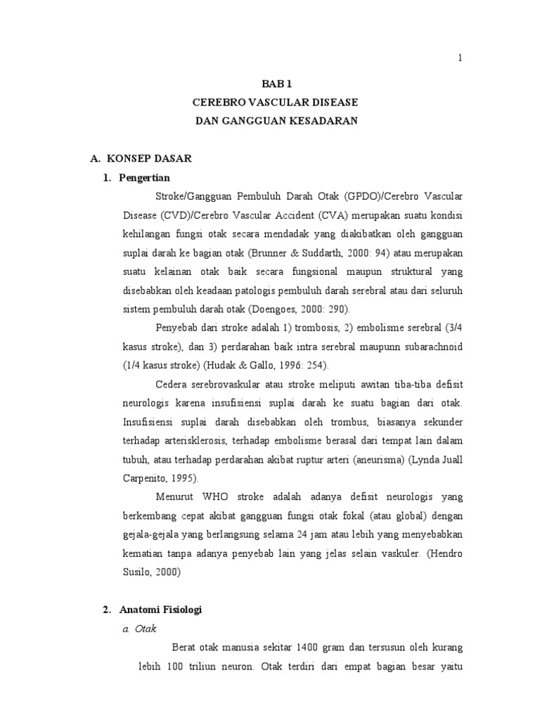 CVA Infark Trombosis | PDF