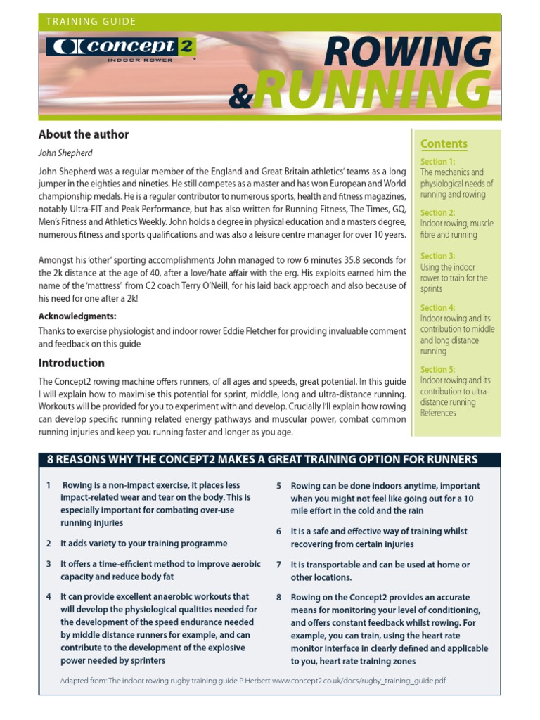 Training Running Training Guide | PDF | Aerobic Exercise | Rowing (Sport)