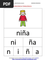 Conciencia Fonologica Palabras Silabas Letras Animales Fichas 1 35 | PDF