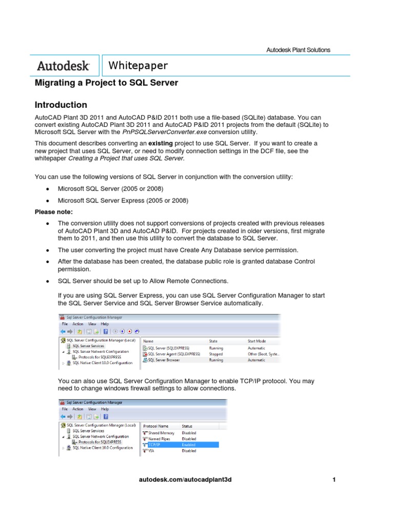 WhitePaper Migrate Project SQL Server | PDF | Microsoft Sql Server ...