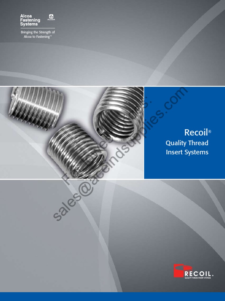 Recoil Screw Thread Inserts | PDF | Screw | Industries