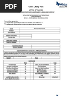 Standard Lift Plan Template | PDF | Crane (Machine) | Elevator