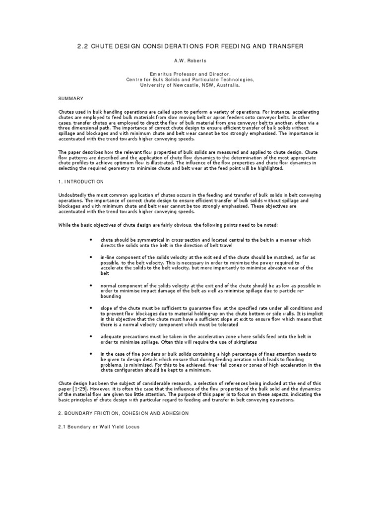Wear in Chutes | PDF | Wear | Adhesion