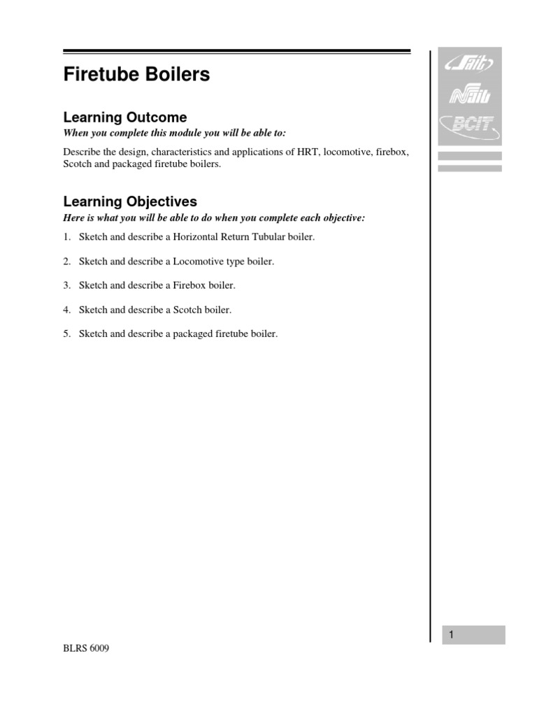Fire Tube Boilers PDF | PDF | Furnace | Power (Physics)
