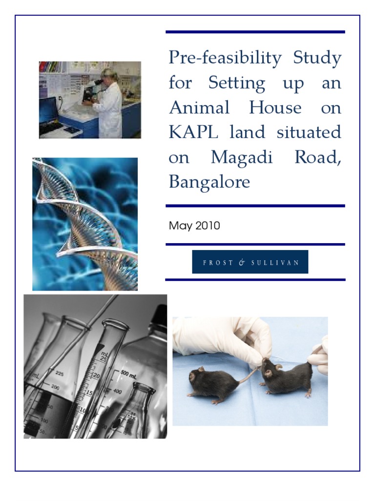 Animal House Feasibility Study in Bangalore | PDF | Bioassay | Toxicity