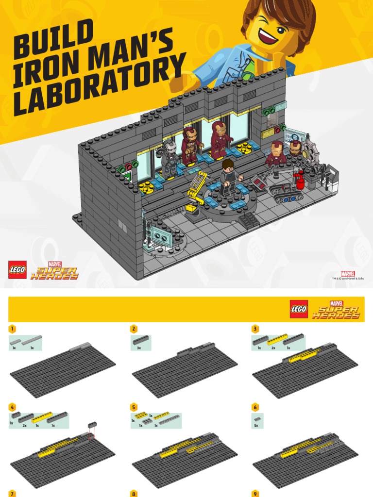 Iron Man Laboratory Building Instructions | PDF