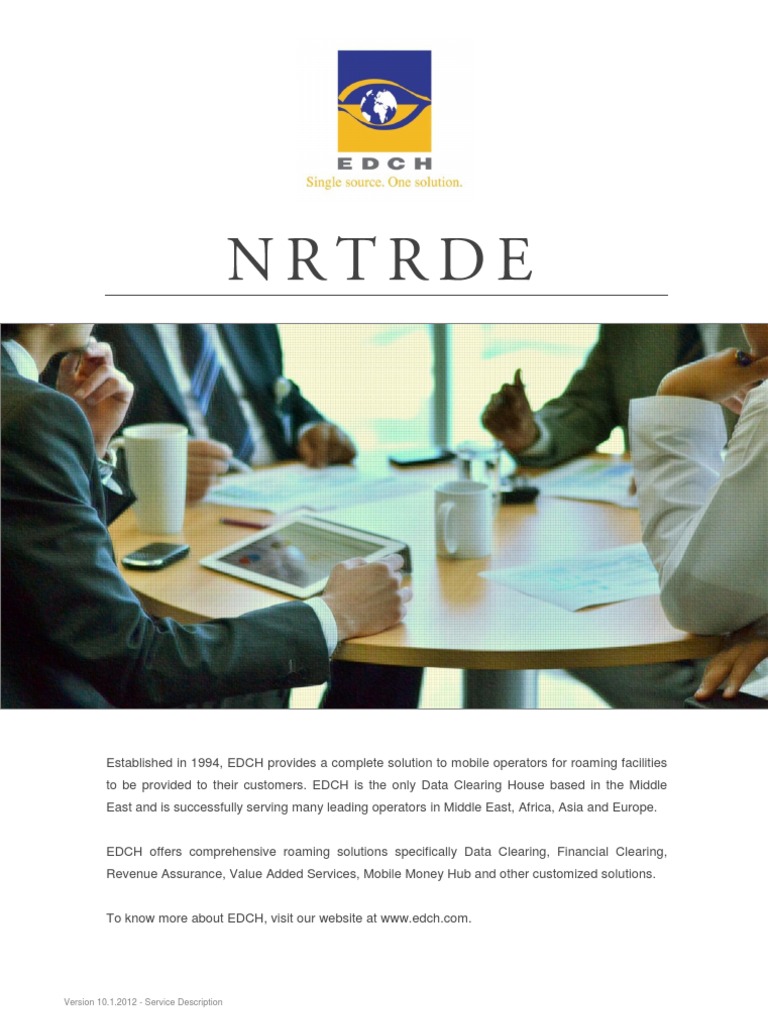 EDCH ServiceDescription NRTRDE v2.0 | PDF | Roaming | Fraud