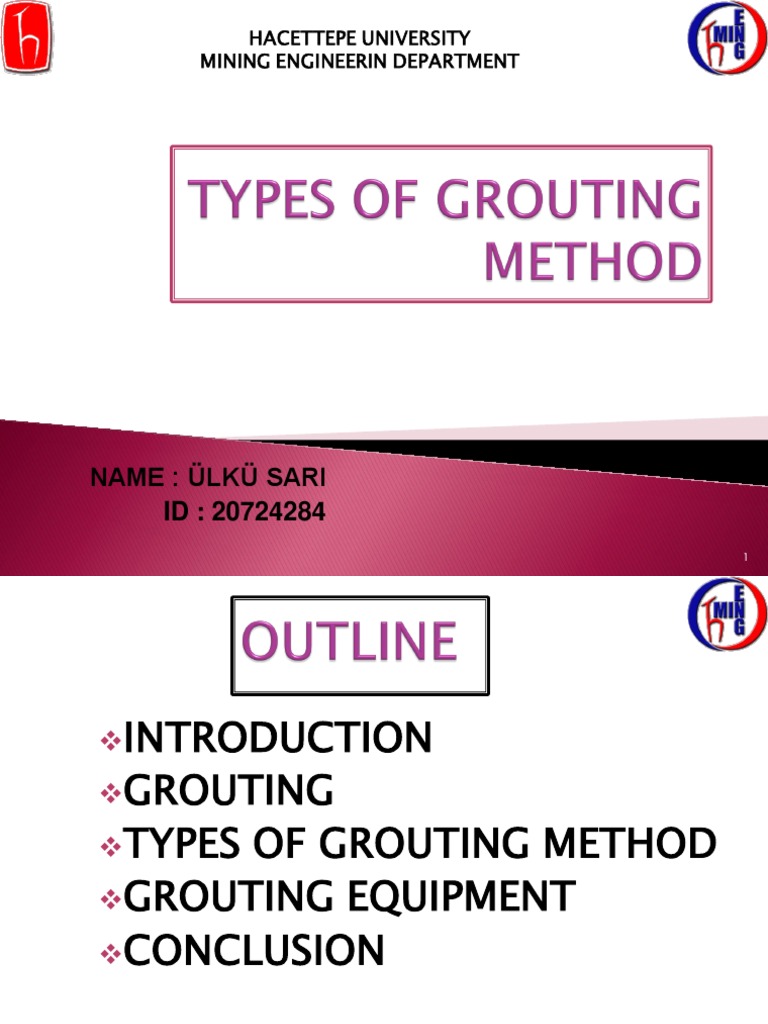 Types of Grouting Method | PDF | Soil | Civil Engineering