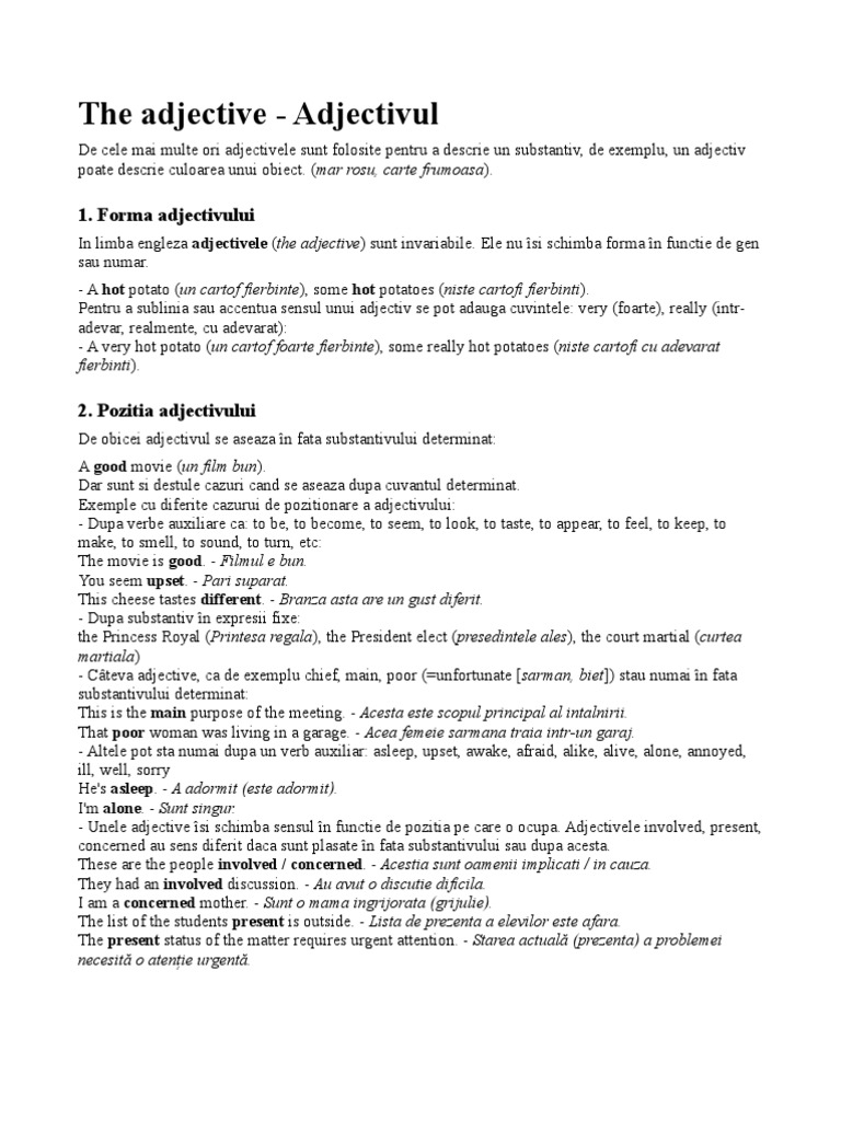Adjectiv | PDF