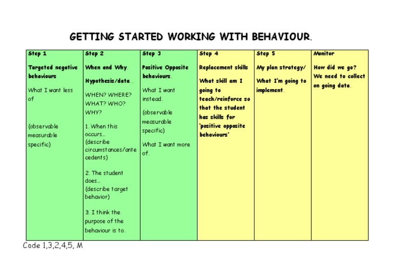Behavior Intervention Strategy Guide | PDF | Self-Improvement | Wellness
