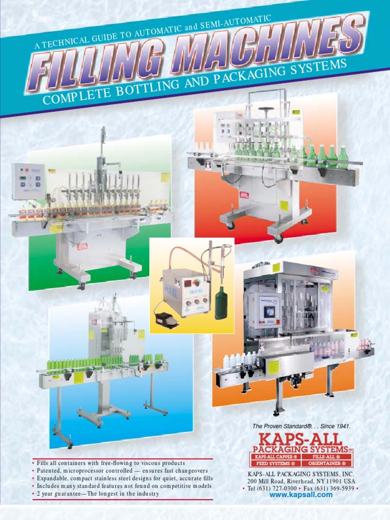 Tech Guide To Filling Machines | PDF | Pump | Valve