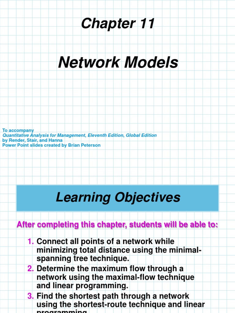 Week 7 - Network Models | PDF | Linear Programming | Areas Of Computer ...