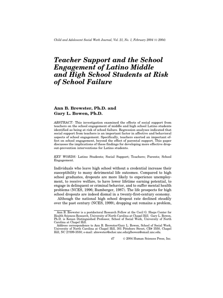 School Failure | PDF | High School Dropouts | Teachers