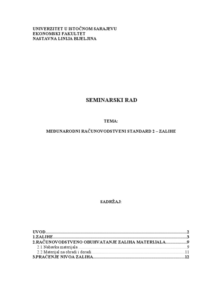 ZALIHE | PDF
