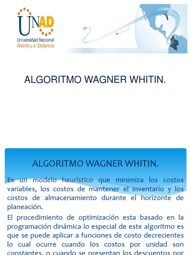 Algoritmo Wagner Whitin