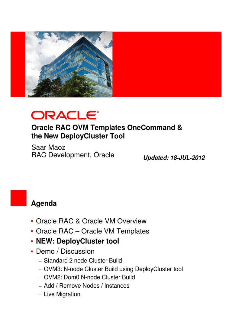 RAC OVM Templates Overview-V2 0 2-External | PDF | Oracle Database ...