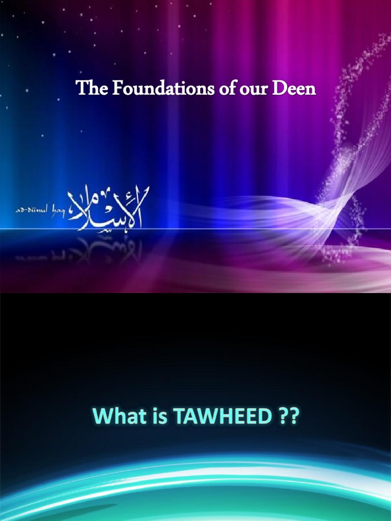 3 Types of Tawheed and Why SHIRK is Such a Big Sin | PDF | Tawhid ...