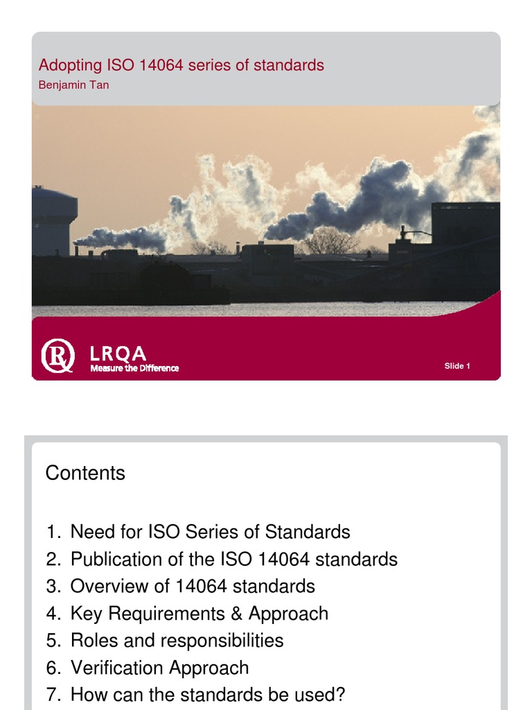 Adopting Iso 14064 Pdf Verification And Validation United Nations