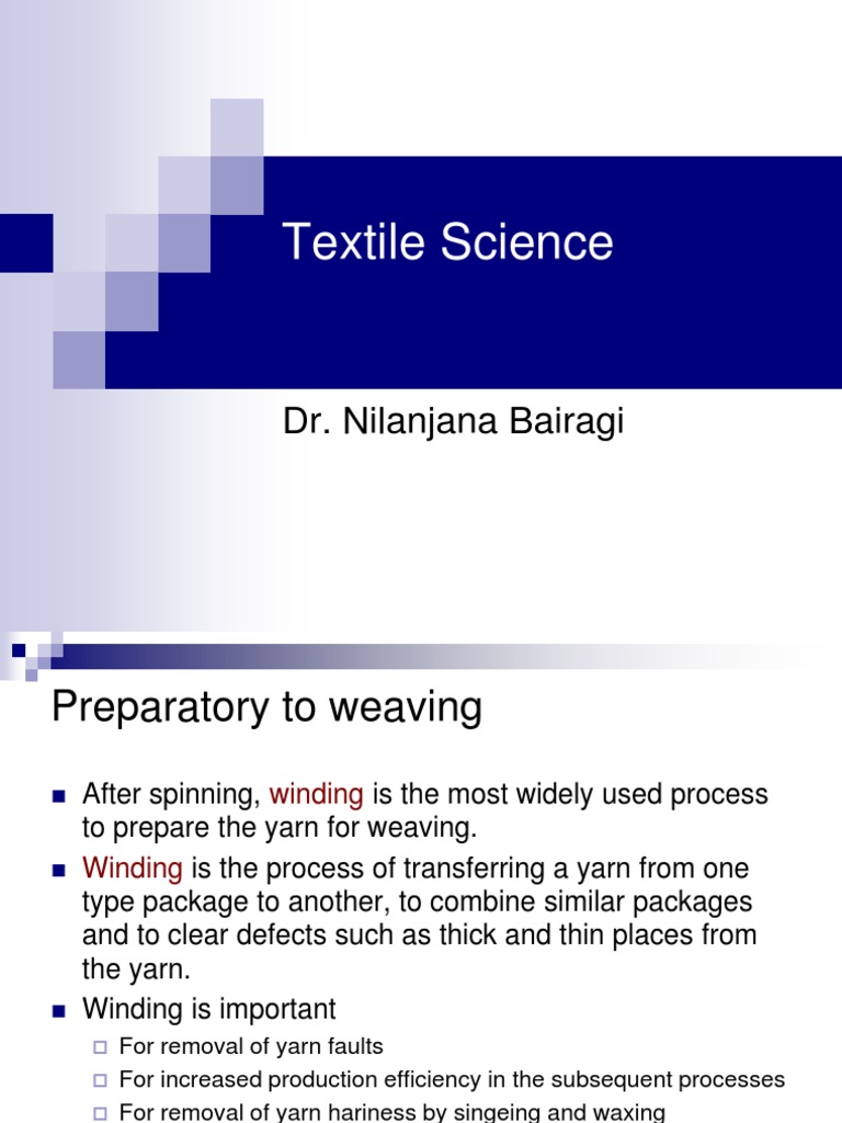 Textile Science | Yarn | Weaving