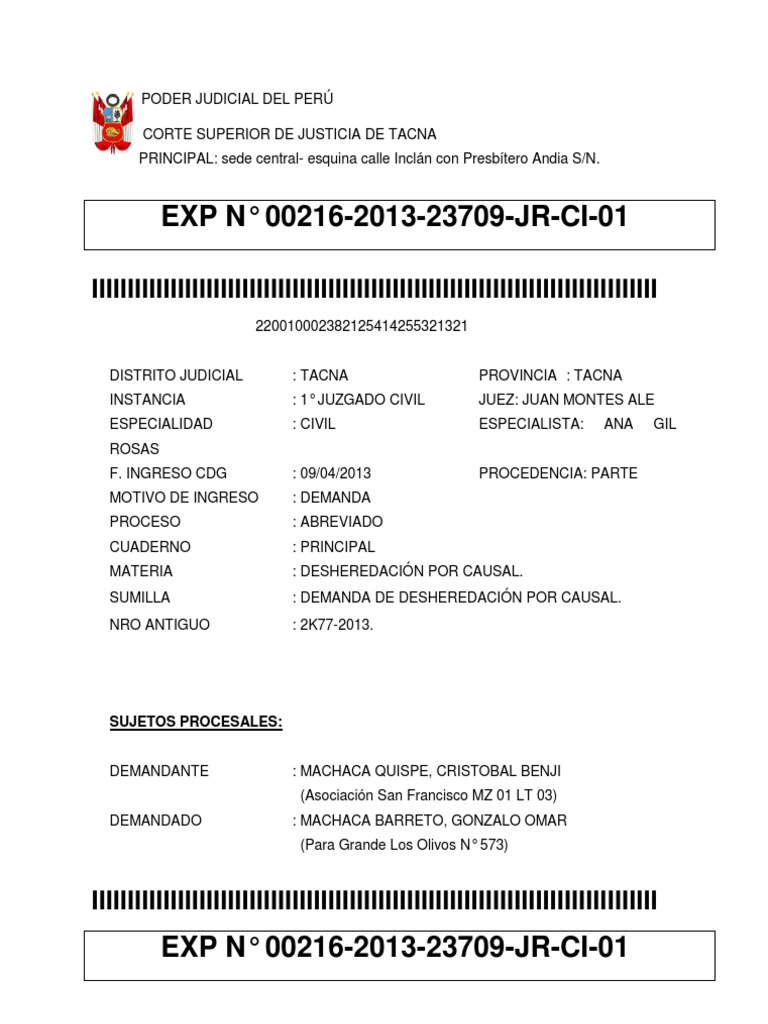 Cuaderno de Excepcion | PDF | Escribano | Demanda judicial