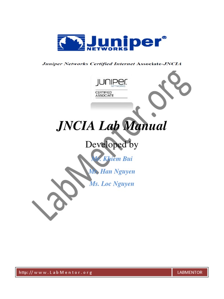 Jncia Lab Guide | Download Free PDF | Ip Address | Computer Network