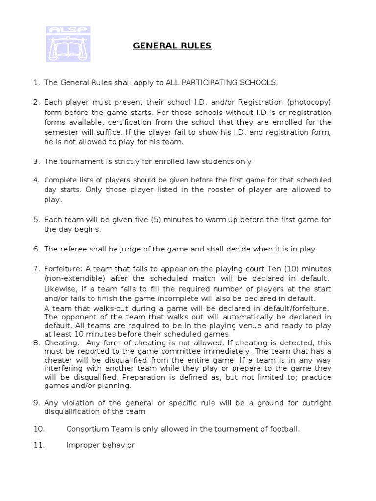 Rules For All Sport | PDF | Professional Wrestling | Sports Rules And ...