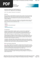 OPTIMOOR - Mooring Analysis Program Tour | PDF | Tide | Computing