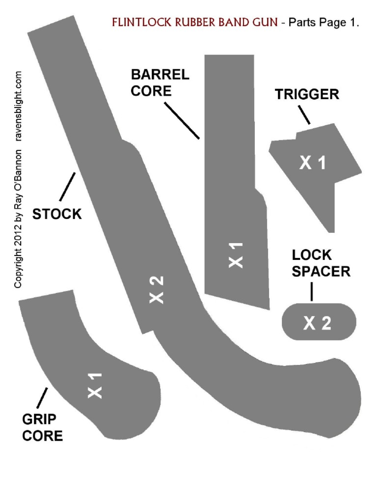 Flintlock Rubberband Gun | PDF | Weaponry