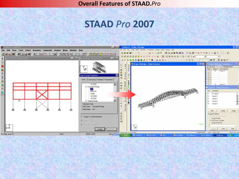 Key Features of STAAD.Pro 2007 | PDF