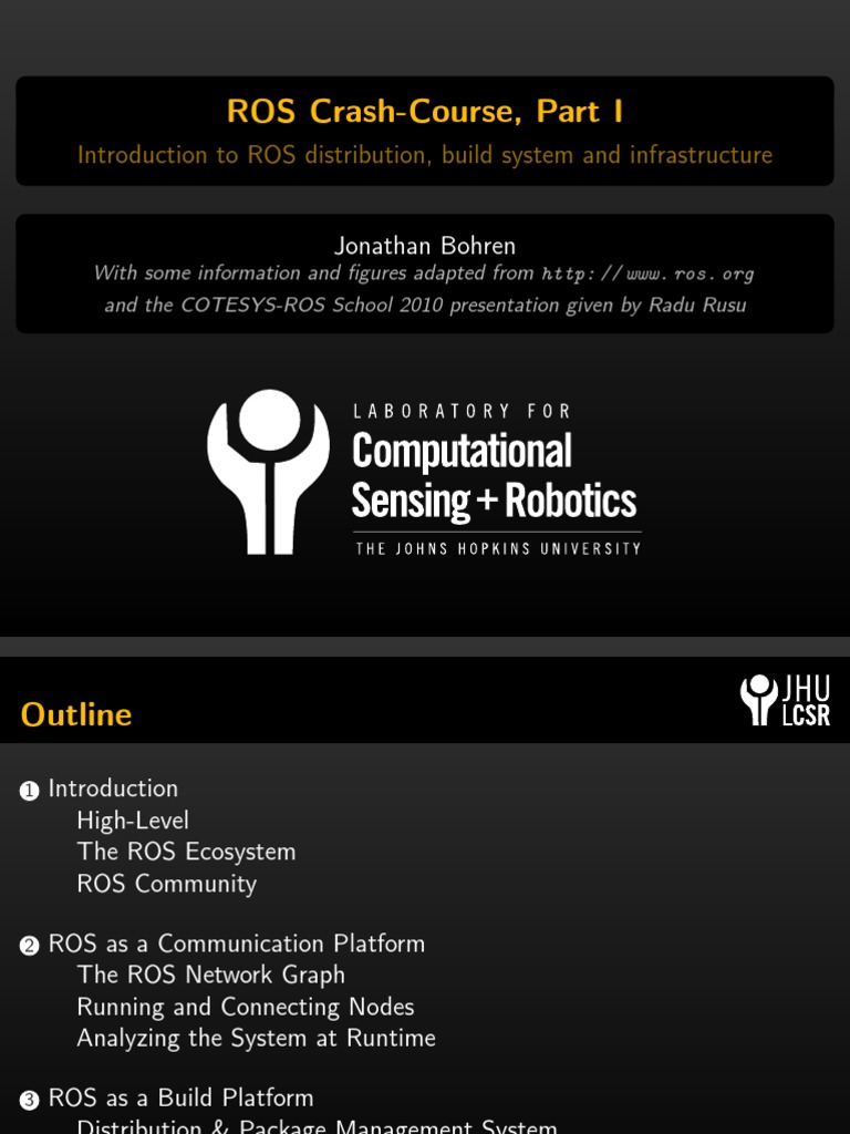 Ros CC 1 Intro-Jrsedit | PDF | Computer Network | Software Development