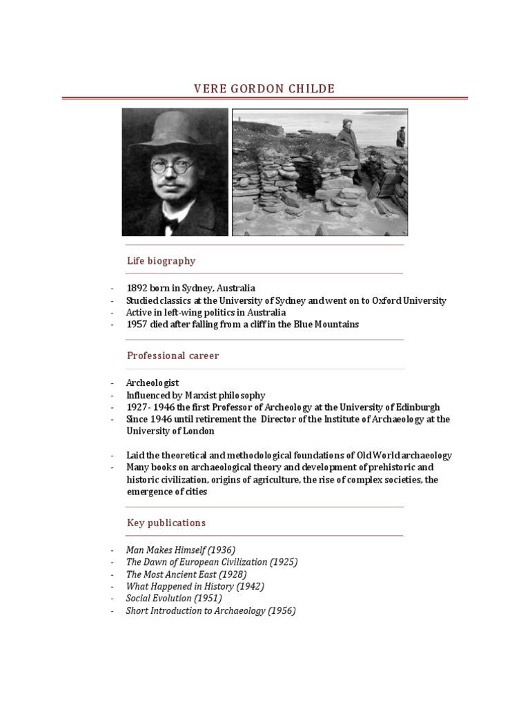 Vere Gordon Childe | PDF